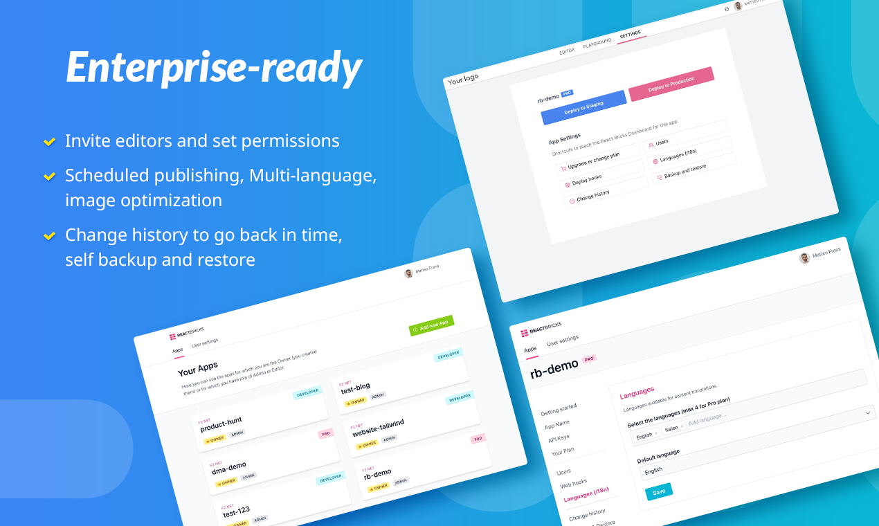 React Bricks – CMS de edición visual para React React Bricks – CMS de edición visual para React